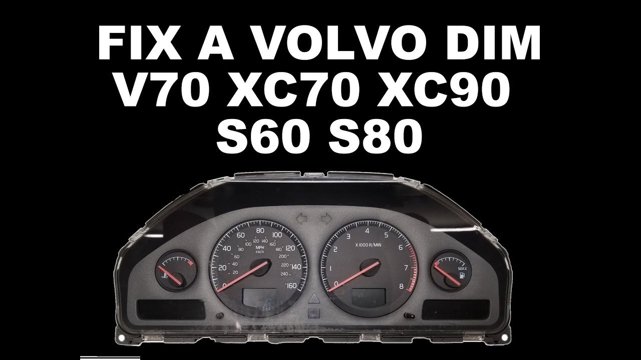 2008 Volvo S60 Dashboard Gauge Cluster Not Working