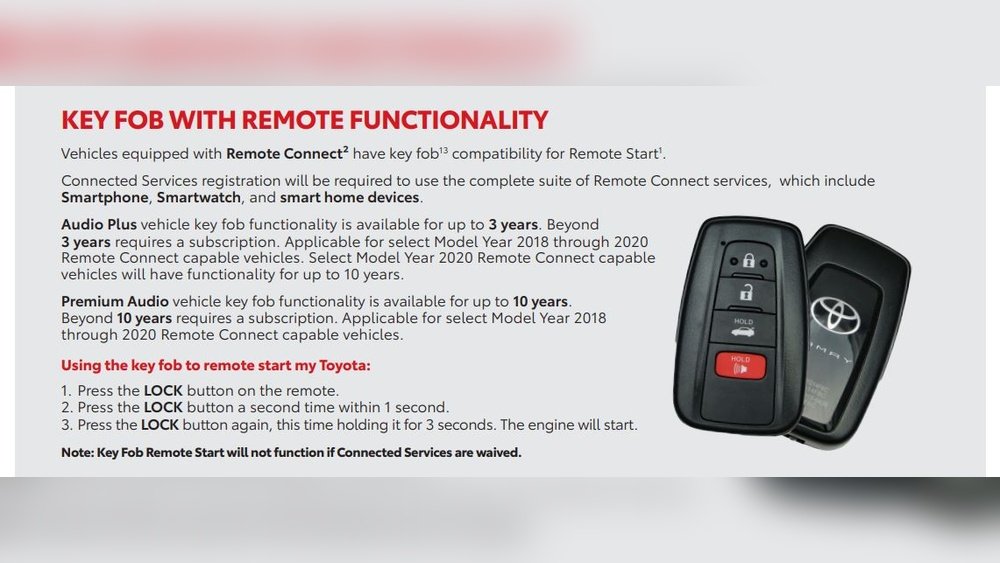 Toyota Remote Start Without Subscription: Easy, Cost-Free Setup Tips
